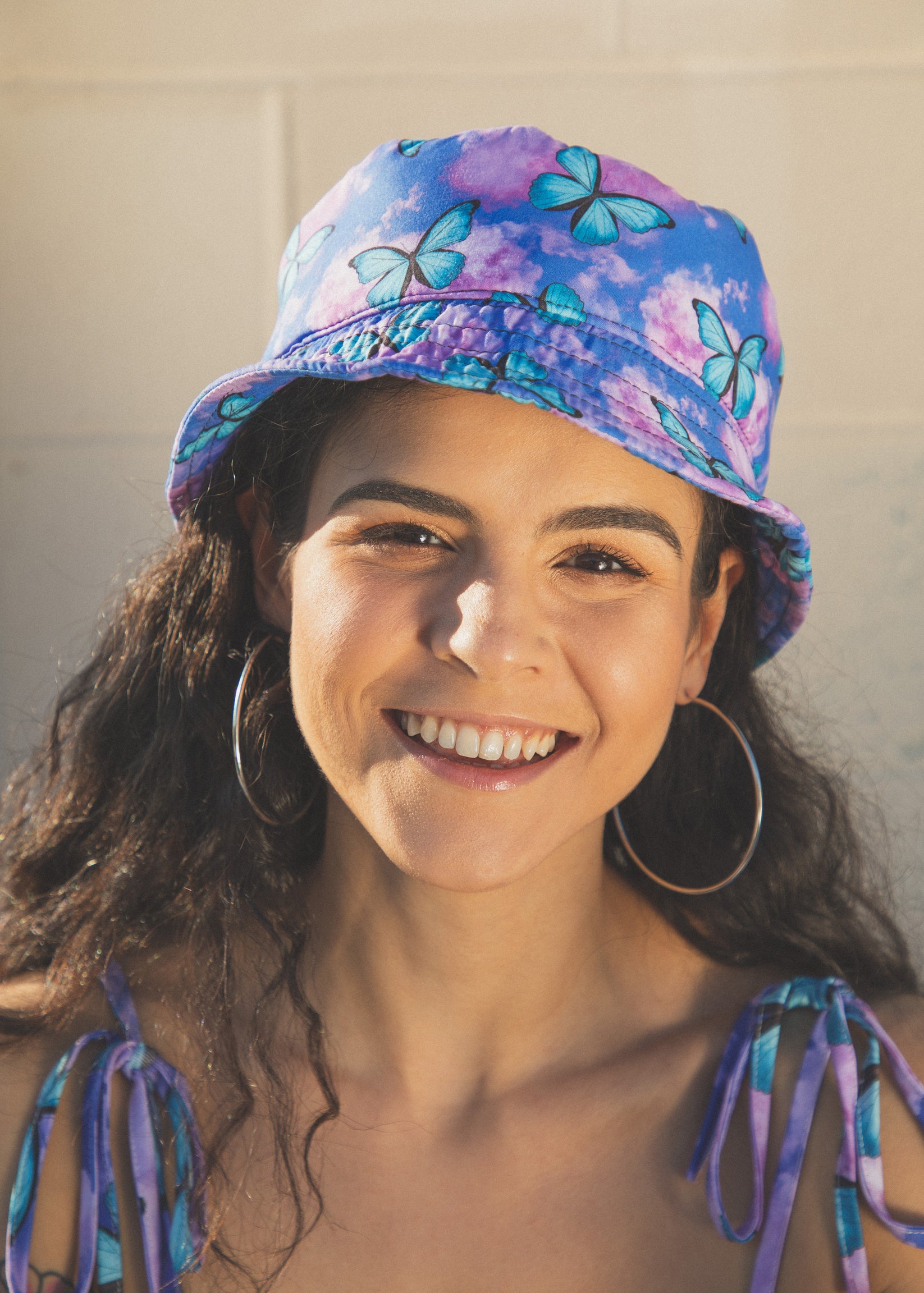 Y2K Butterfly Bucket Hat – Lavender Cloud Collective
